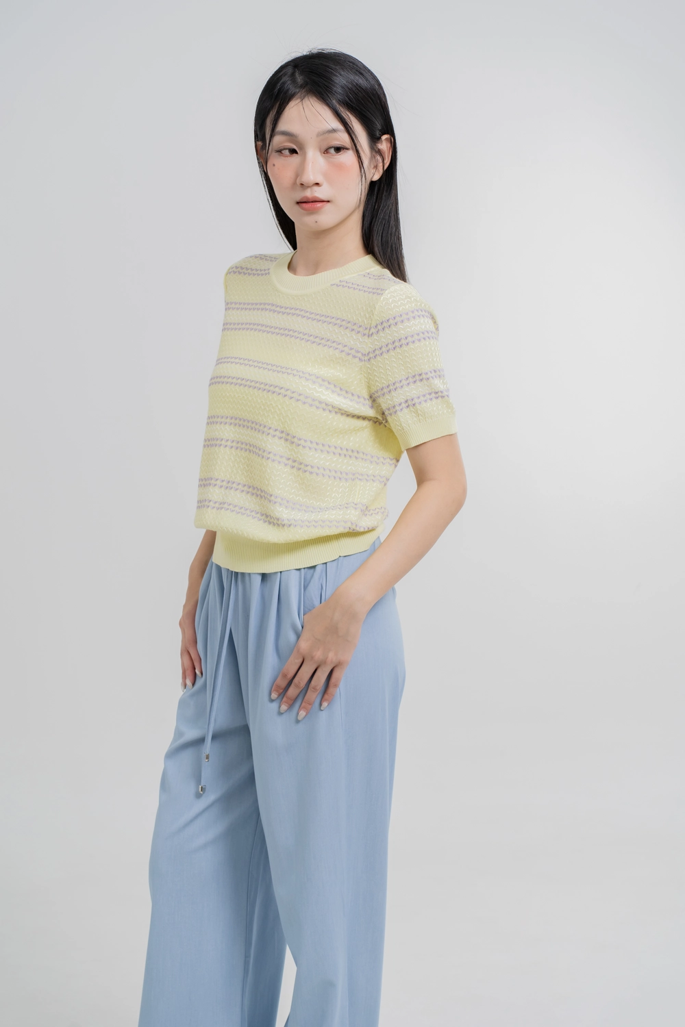 Short Sleeves Knitted Top - DEES