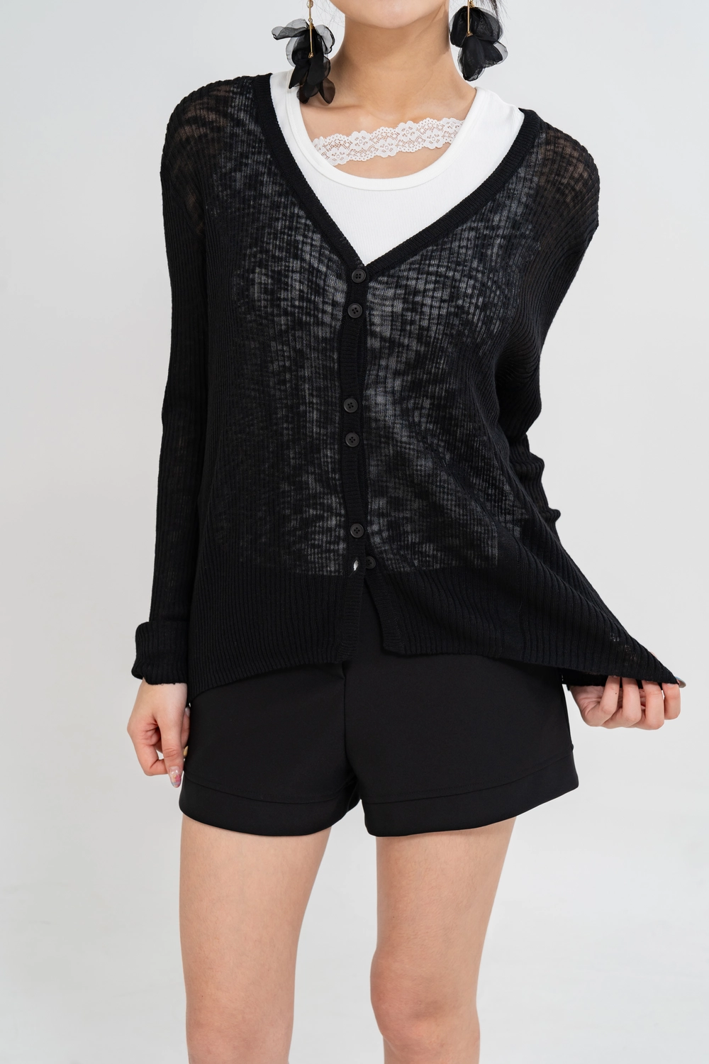 Lightweight Long Sleeve Cardigan - DEES