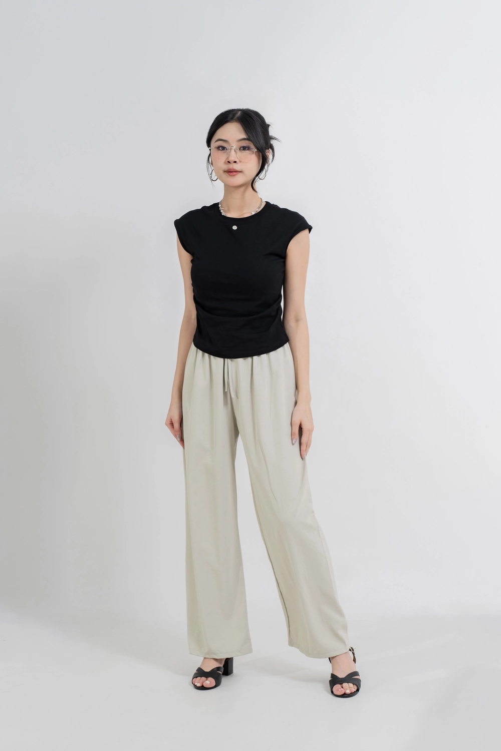 Ruched Side Tank Top - DEES