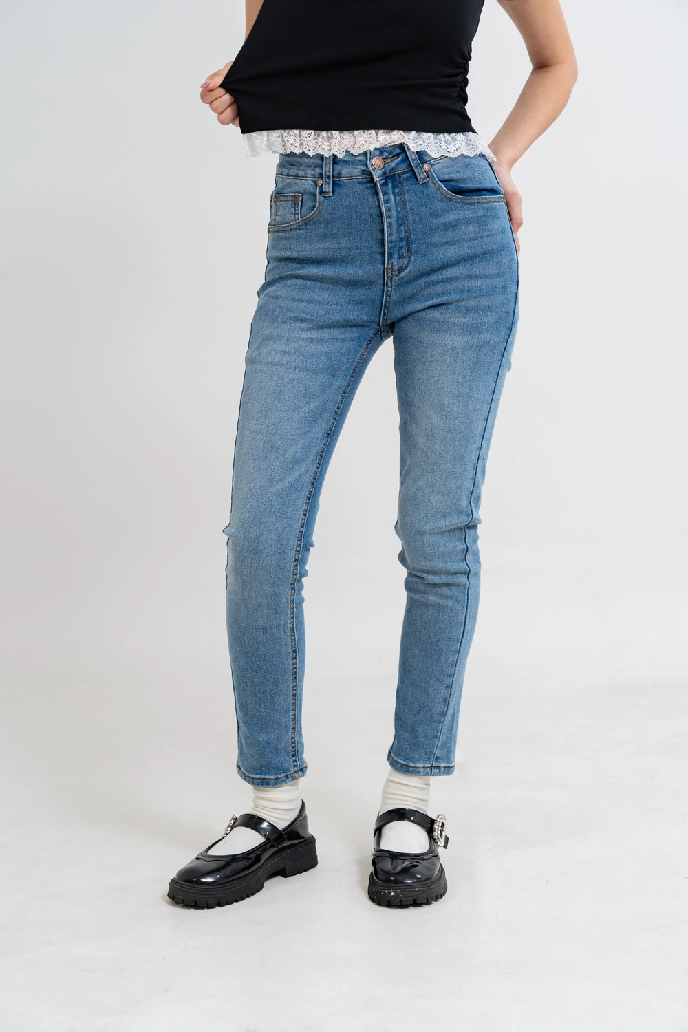 Denim Slim Cut Long Pants - DEES