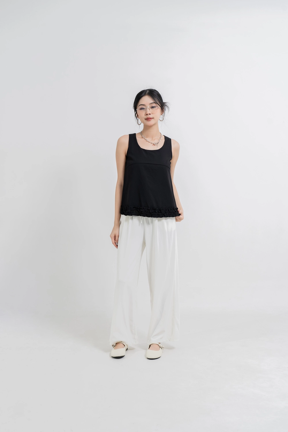 Ruffle Hem Tank Top - DEES